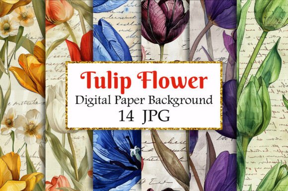 Vintage Anemone Flower Digital Paper Graphic by Precision Patterns ...