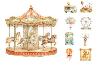 Watercolor County Fair Clipart Bundle Graphic by Aspect_Studio ...