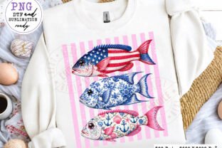 Whimsical Preppy Coastal Fish PNG Graphic by Dreamshop · Creative Fabrica
