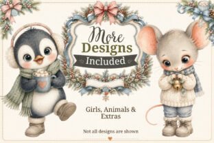 Winter Girls Clipart Bundle Graphic by TangledUpWithInk · Creative Fabrica