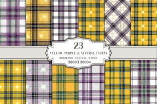 Yellow, Purple & Neutral Tartan Seamless Graphic by Vectornest12 ...