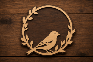 Bird Wreath Circle Laser Cut SVG File · Creative Fabrica