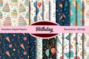 Birthday Seamless Digital Paper Graphic by Colourful · Creative Fabrica