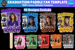 Graduation Fan Canva Editable Template Graphic by Canva Magic ...