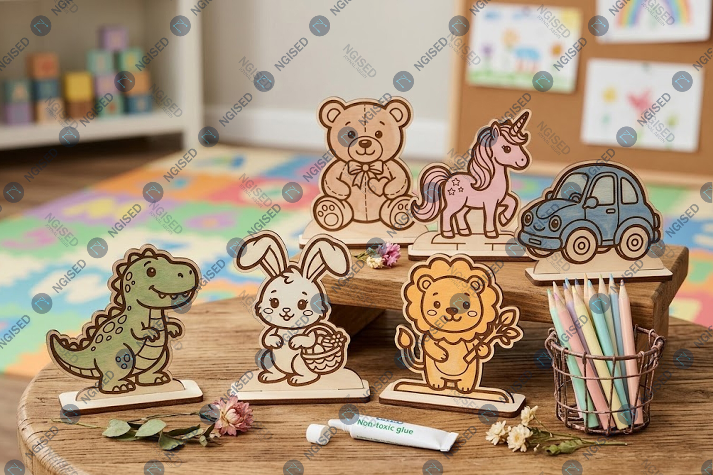 Kids Coloring Toy SVG Bundle · Creative Fabrica