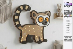 Kids Night Light Laser Cut | 3D Animal · Creative Fabrica