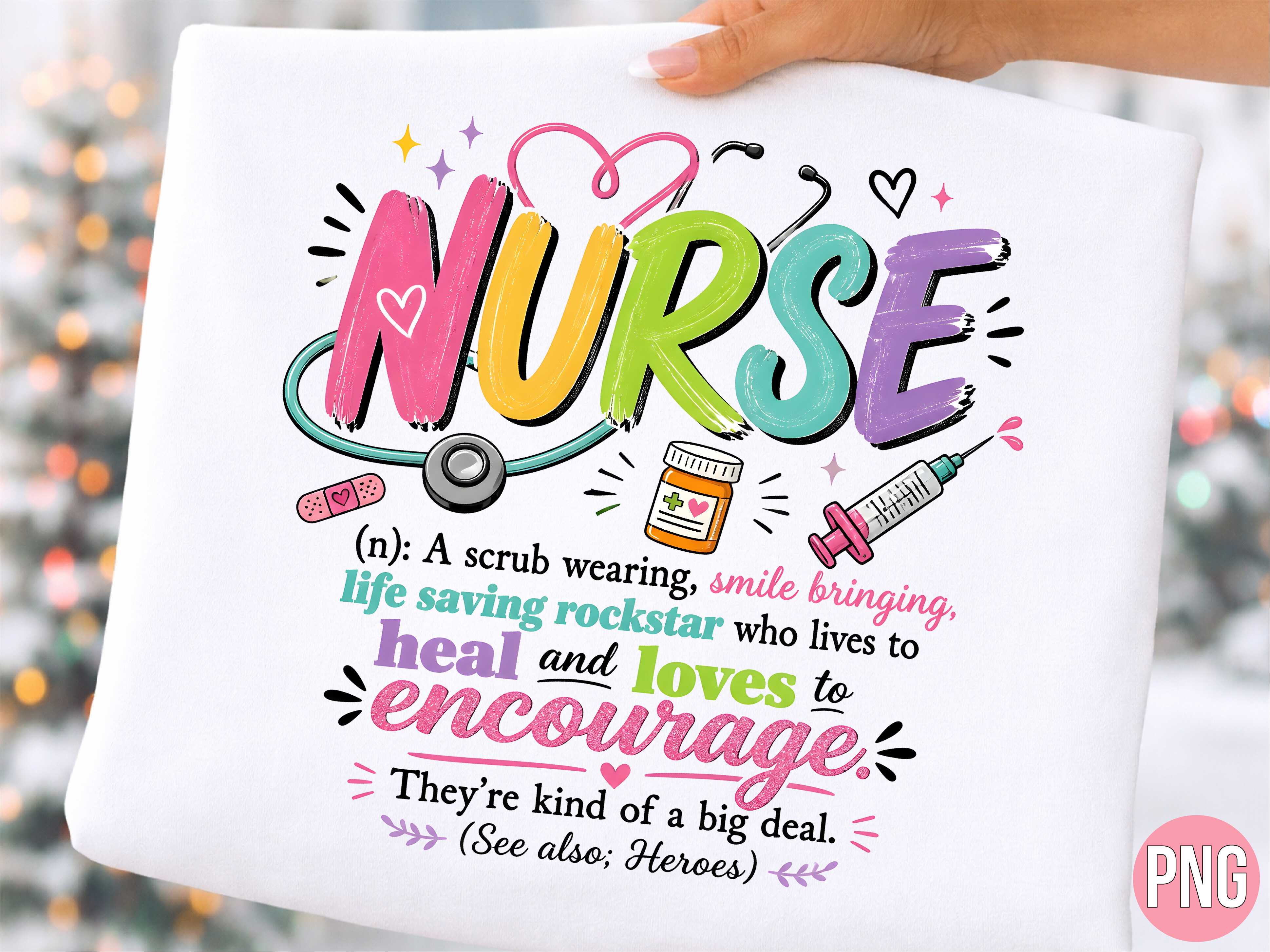 Nurse Definition PNG Shirt T-shirt Graphic by MOO Digital · Creative ...