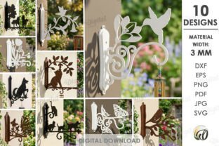 Outdoor Wall Brackets Bundle Laser Cut · Creative Fabrica