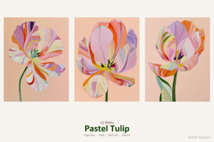 Pastel Tulip -- 12 PNGs Graphic by Velvet.Sparrow · Creative Fabrica