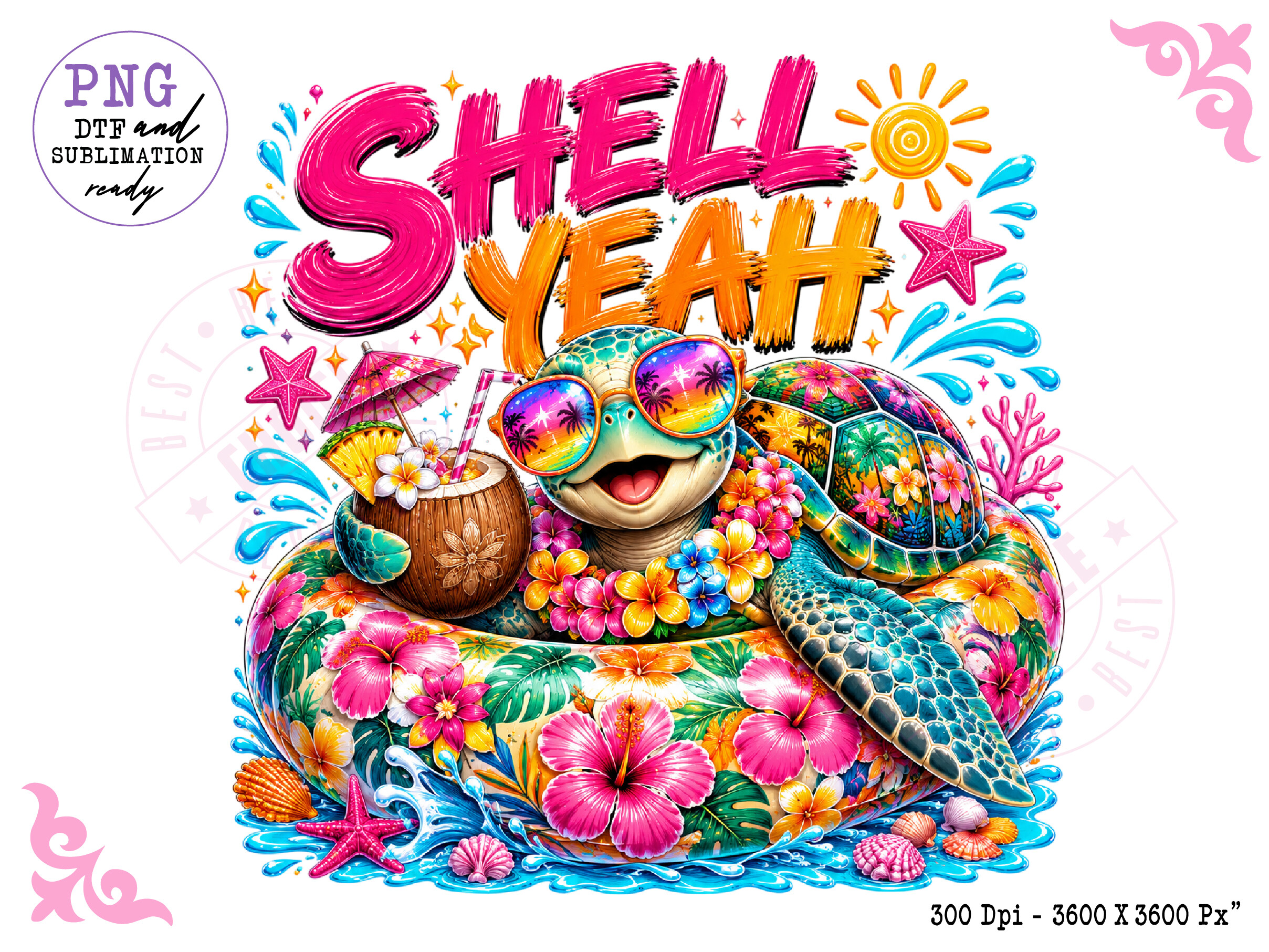 Shell Yeah Sea Turtle PNG Graphic by Dreamshop · Creative Fabrica