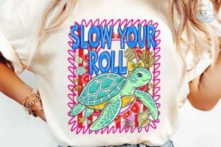 Slow Your Roll Sea Turtle PNG Clipart Graphic by Dreamtidestudio ...
