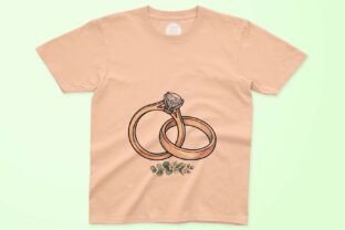 Two Gold Rings and Diamond Ring Graphic by designcrafts · Creative Fabrica