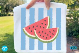 Watermelon Stripes PNG Trendy Summer Tee Graphic by TeeBundle ...