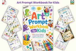 Art Prompt Workbook for Kids Graphic by KDPLab · Creative Fabrica