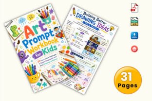 Art Prompt Workbook for Kids Graphic by KDPLab · Creative Fabrica