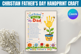 Christian Father’s Day Handprint Craft Graphic by Gfx Shaown · Creative ...