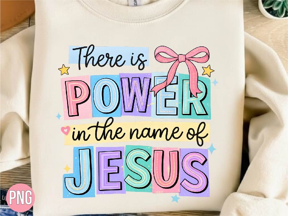 Christian Power in the Name of Jesus PNG Graphic by Honey Prints ...