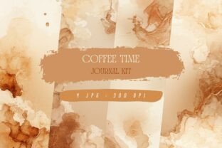 Coffee Time Journal Kit, Wallpaper Graphic by Amaze Digital Corner ...