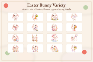 Cute Easter Bunny PNG Clipart Graphic by SWcreativeWhispers · Creative ...
