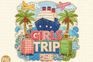 Girls Trip Cruise Vacation Ship PNG Graphic by DIGITAL FOX · Creative ...