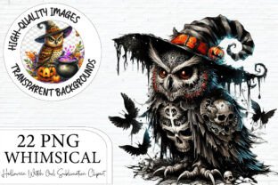 Halloween Witch Owl Sublimation Clipart Graphic by Artoya · Creative ...