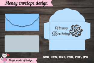 Happy Birthday Money Envelope Design SVG Graphic by Magic world of ...