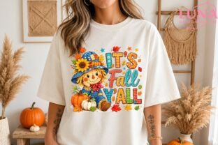 It's Fall Y'all Scarecrow PNG Clipart Graphic by LunaDesignHouse ...