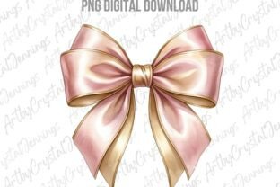 Pink Coquette Satin Bow PNG Graphic by ArtbyCrystalJennings · Creative ...