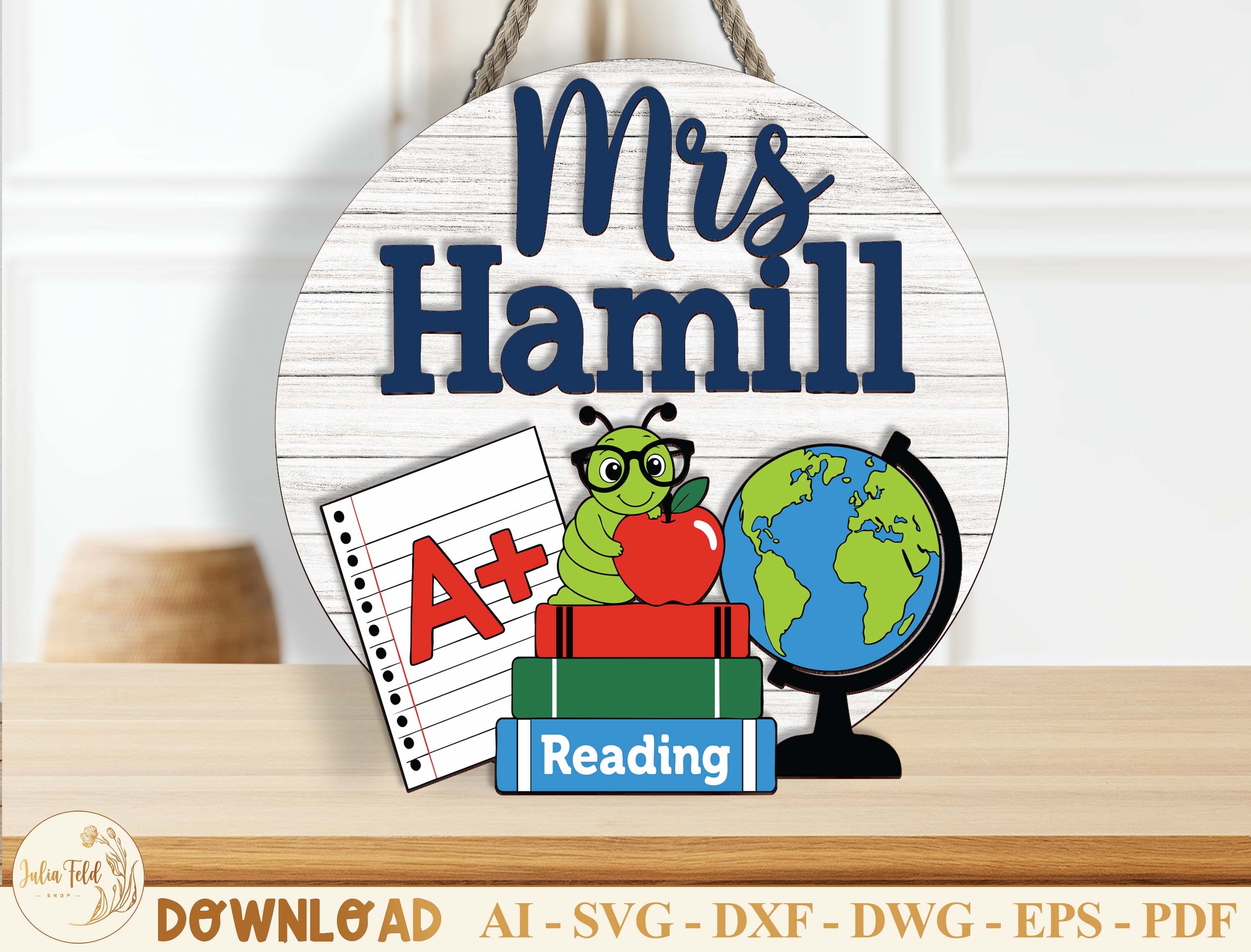 Teacher Door Sign Laser Cut File SVG · Creative Fabrica