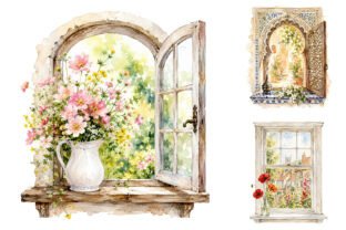 Watercolor Spring Garden Clipart Bundle Graphic by Aspect_Studio ...