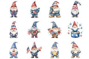Watercolor 4th of July Clipart Bundle Graphic by graphic point ...
