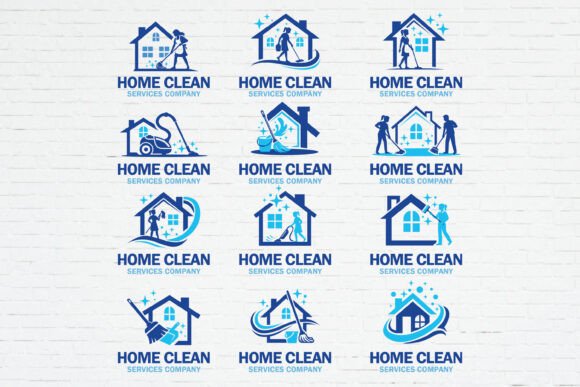 12 Maid Service Logo Bundle Graphic by guavanaboy · Creative Fabrica