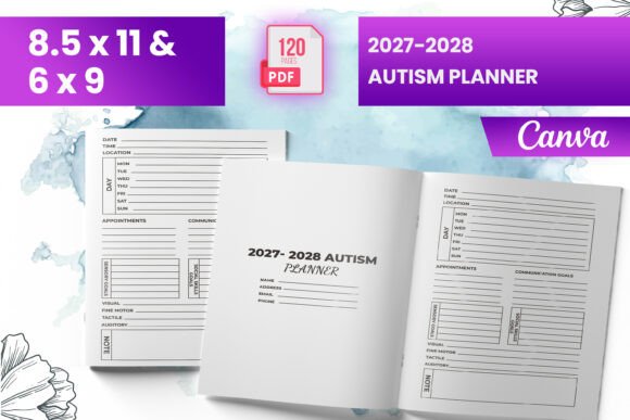 2027-2028 Autism Planner (KDP) Graphic by Boss Designer · Creative Fabrica