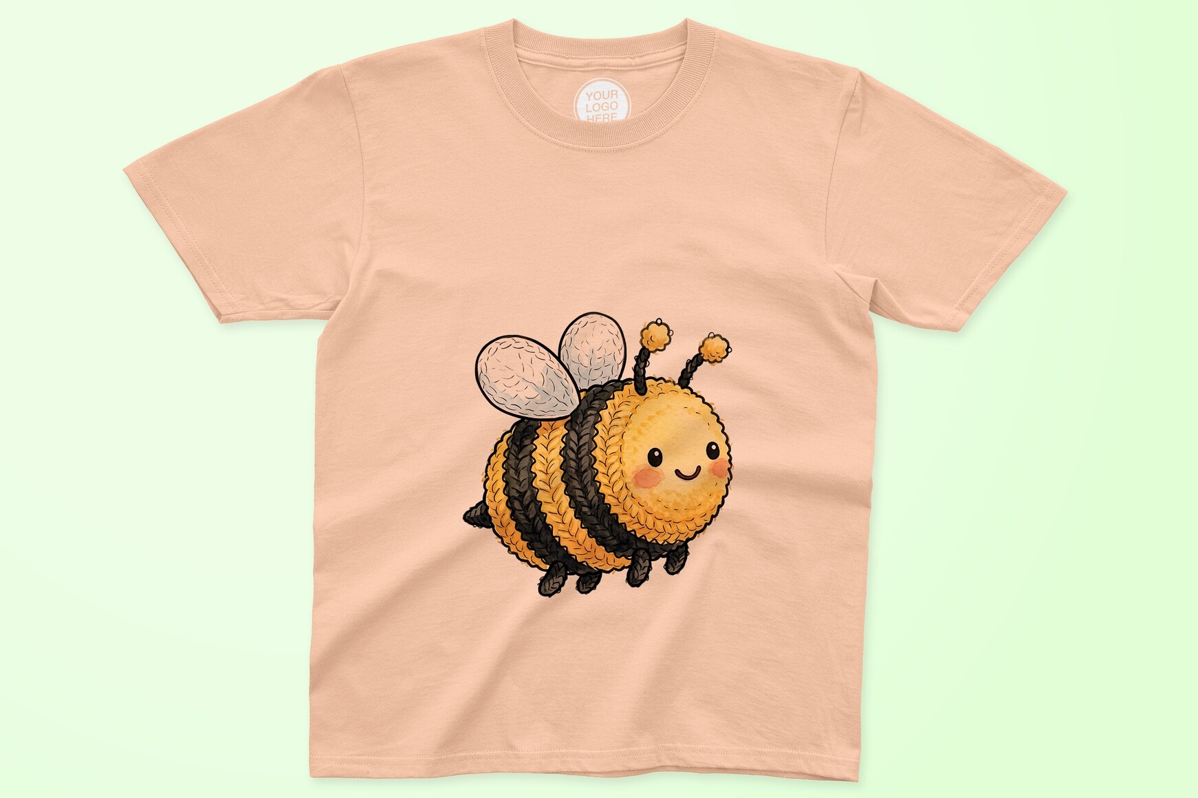 Cheerful Bumblebee with Smiling Face Graphic by designcrafts · Creative ...