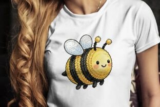 Cheerful Bumblebee with Smiling Face Graphic by designcrafts · Creative ...