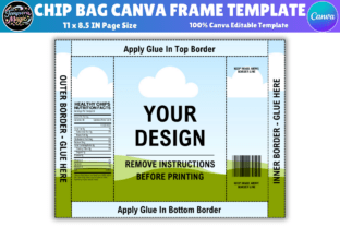 Chip Bag Canva Frame Editable Template Graphic by Canva Magic ...