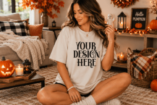 Comfort Colors 1717 Berry Fall Mockup Graphic by Real POD Mockups ...