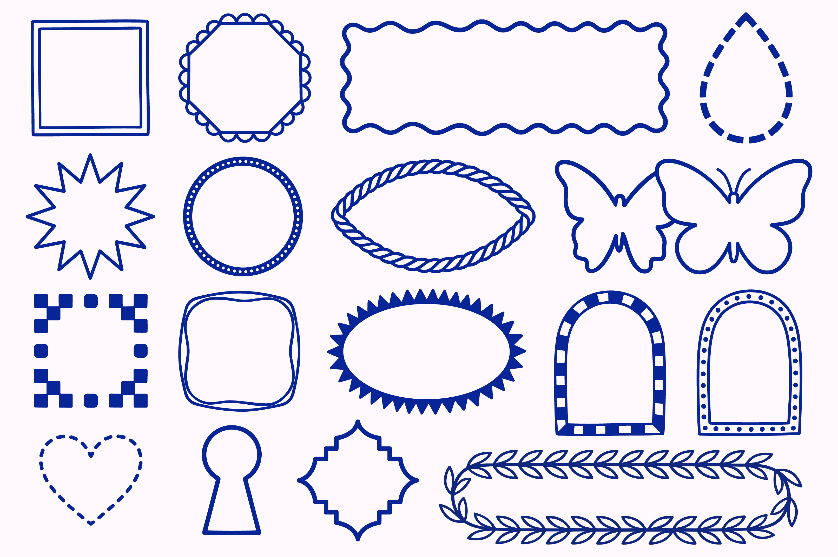 Cute Hand Drawn Border Frames Graphic by RakibS · Creative Fabrica