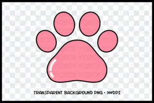 Cute Pink Animal Paw Clipart Graphic by YQvibe Studio · Creative Fabrica