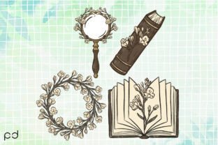 Dark Academia Clipart Graphics Graphic by Padma.Design · Creative Fabrica