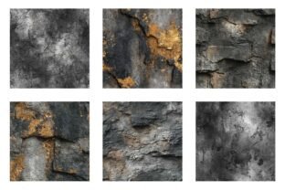 Dark Concrete & Stone Texture Seamless Graphic by Print Magic ...