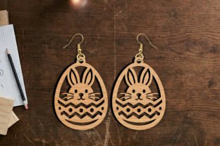 Easter Earring Laser Cut SVG · Creative Fabrica