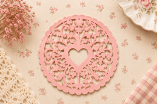 Floral Mandala Coaster, 3D Print, STL · Creative Fabrica