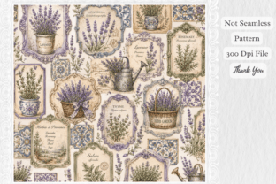 Lavender Herb Garden Digital Paper | Vin Graphic by Craftcity ...