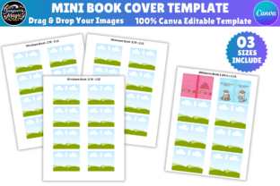 Mini Book Covers Canva Editable Template Graphic by Tempvora Magic ...