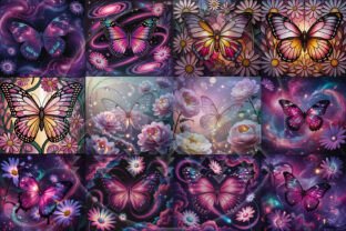 Pink Butterfly Sublimation Bundle Graphic by tranphuocloc090197 ...