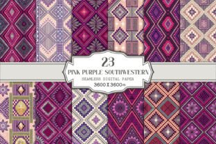 Pink Purple Southwestern Seamless Graphic by Vectornest12 · Creative ...