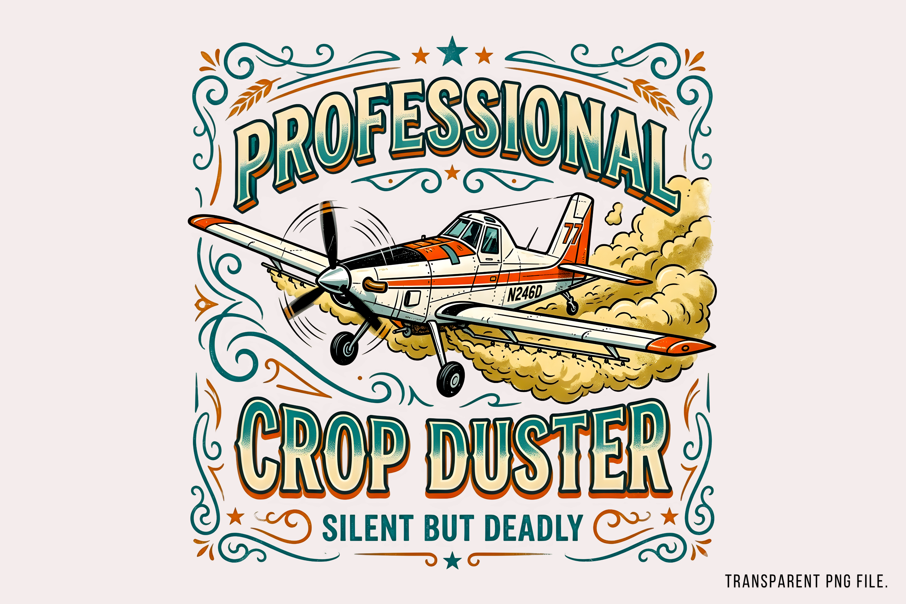 Professional Crop Duster PNG, Dad PNG Graphic by Black Gallery Art ...