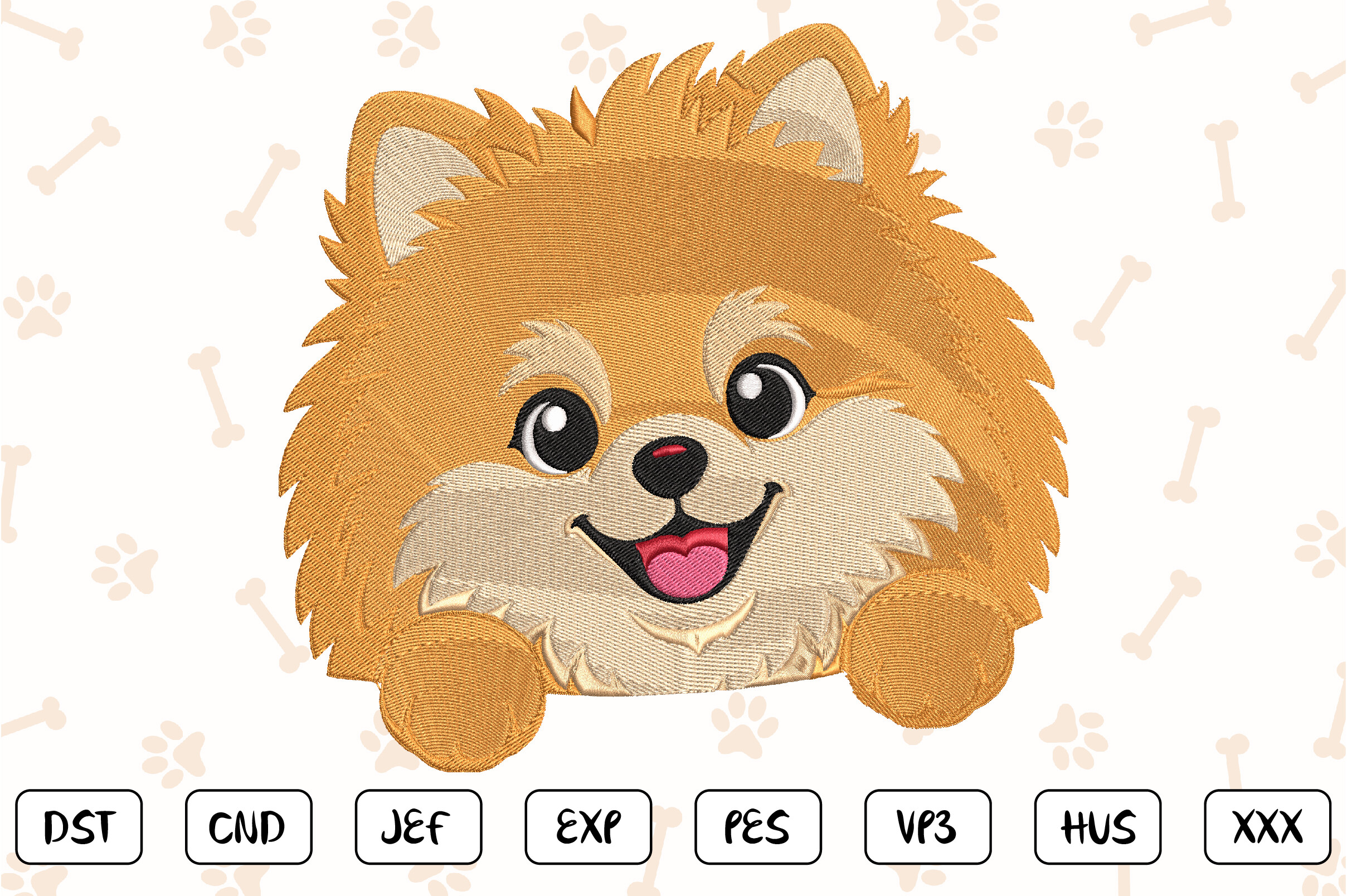 Puppy Peeker Embroidery Design · Creative Fabrica