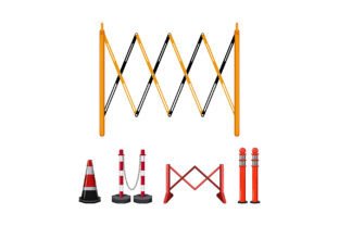 Road Safety Equipment Set Directing Traf Graphic by pikepicture ...